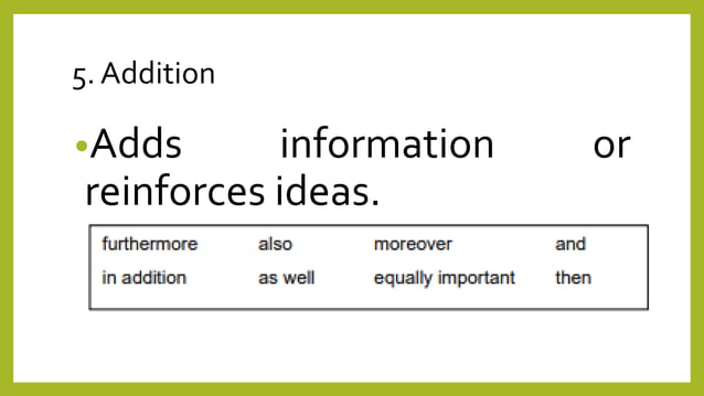 Transition signals.pptx | Educational Assessment | Education
