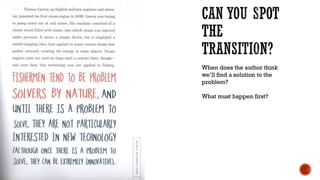 Teaching Transitions in a Language Arts Classroom | PPTX