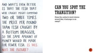 Teaching Transitions in a Language Arts Classroom | PPTX
