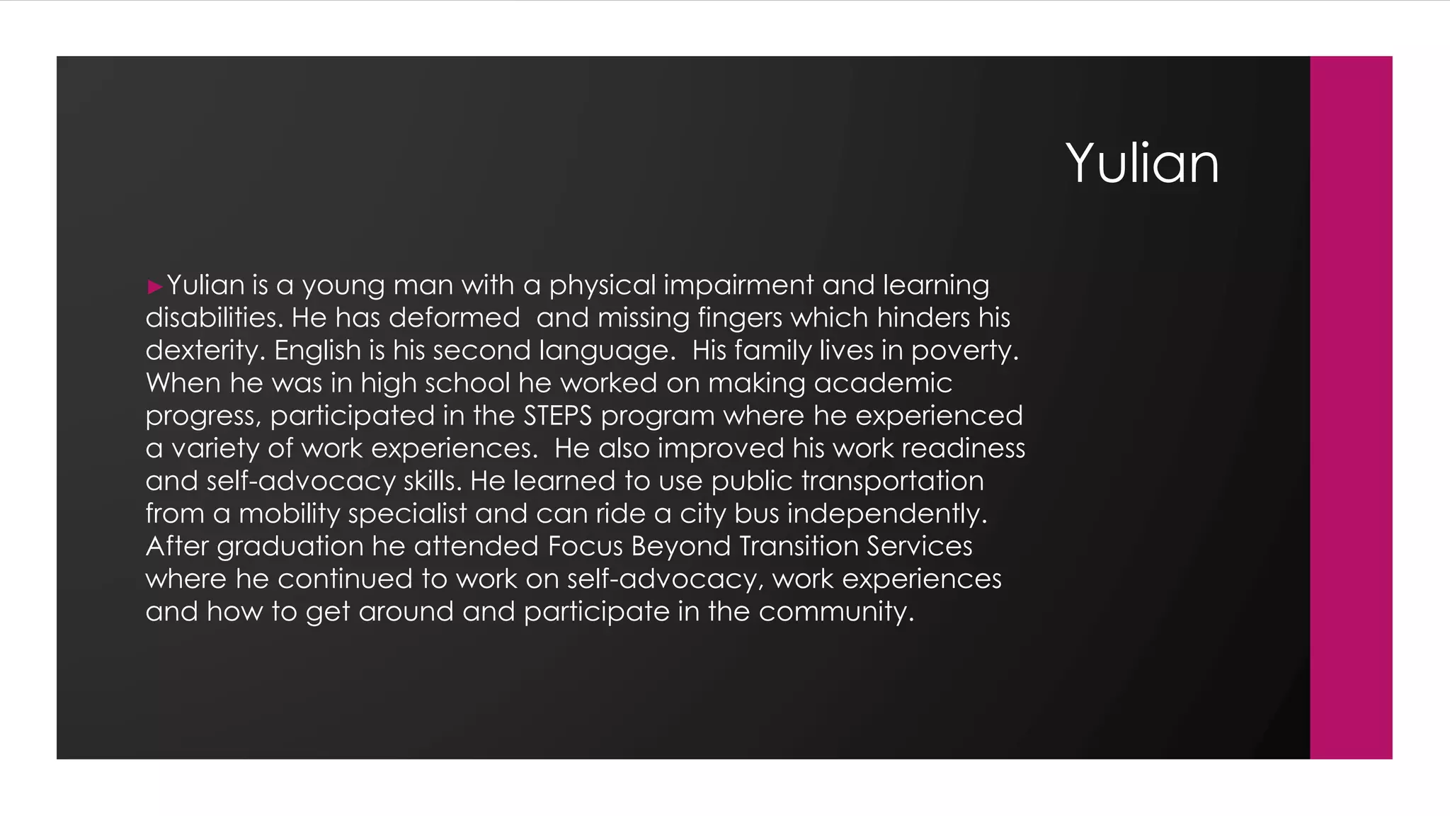 Transition stephanie eng | PPTX