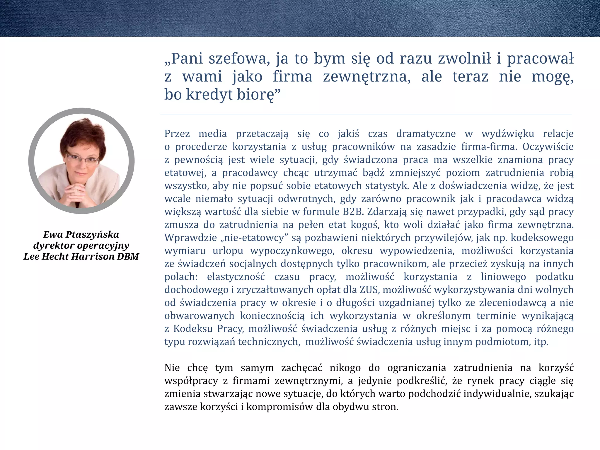 Transition talent newsletter_lhh_dbm_polska_wrzesien_2015 | PPT