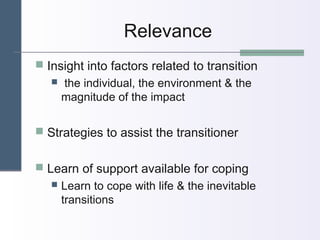 Transition theory | PPT