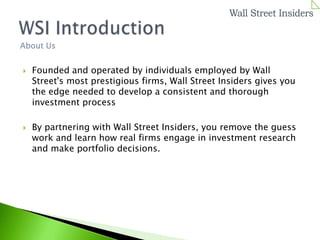 Transition to a_hedge fund_-_wsi | PPT