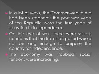 Transition to Independence: The Commonwealth | PPTX