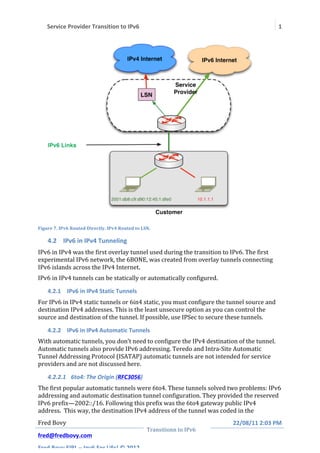 Transition to ipv6 cgv6-edited | PDF