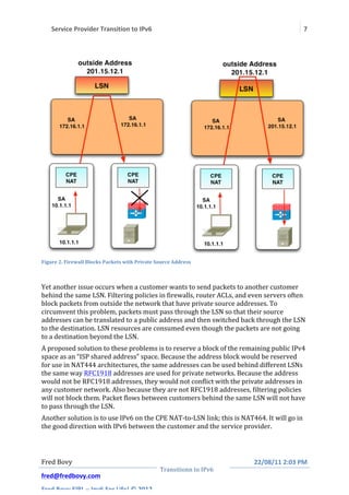 Transition to ipv6 cgv6-edited | PDF