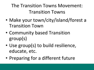 Transition Towns And Toronto 09 09 30 | PPT | Science