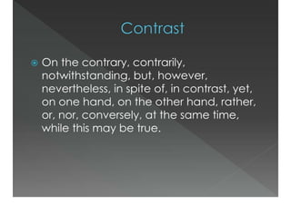 Transition Words | PDF