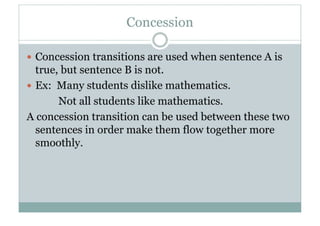 Transition Words | PDF