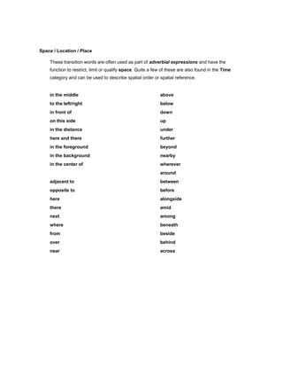 Transition words and phrases | DOCX