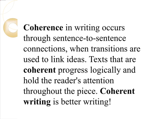 transition words notes.ppt | Resume Writing and Advice | Job Search