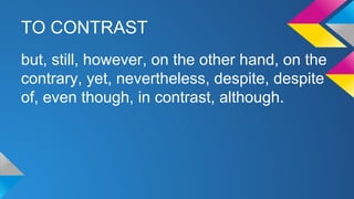 Transition words used on compositions | PPT