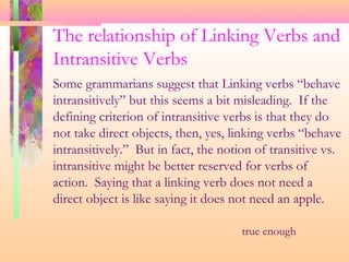 Transitive. intransitive verbs by javier burgos | PPS