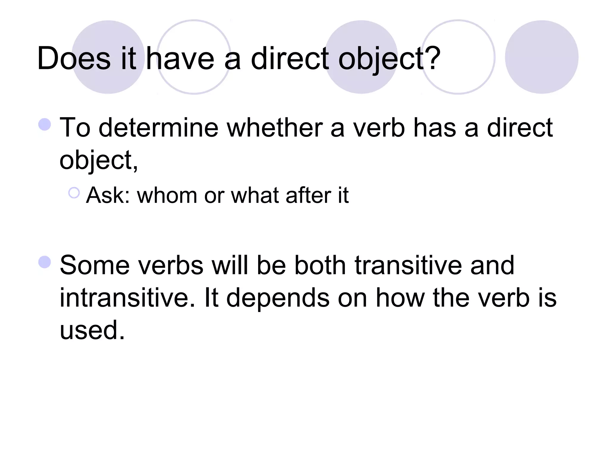 Transitive and intertransitive verbs | PPT | Programming Languages ...