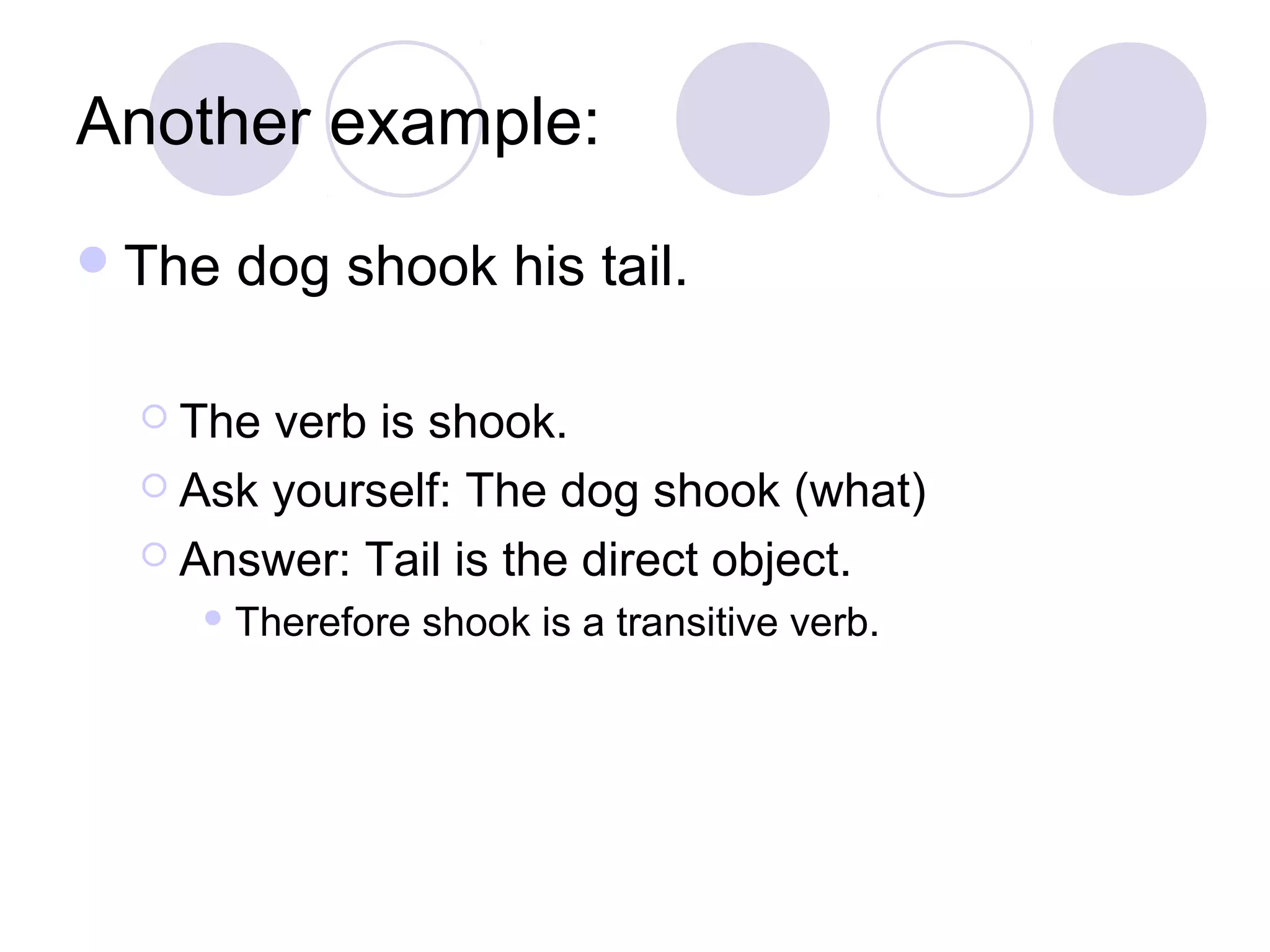 Transitive and intertransitive verbs | PPT