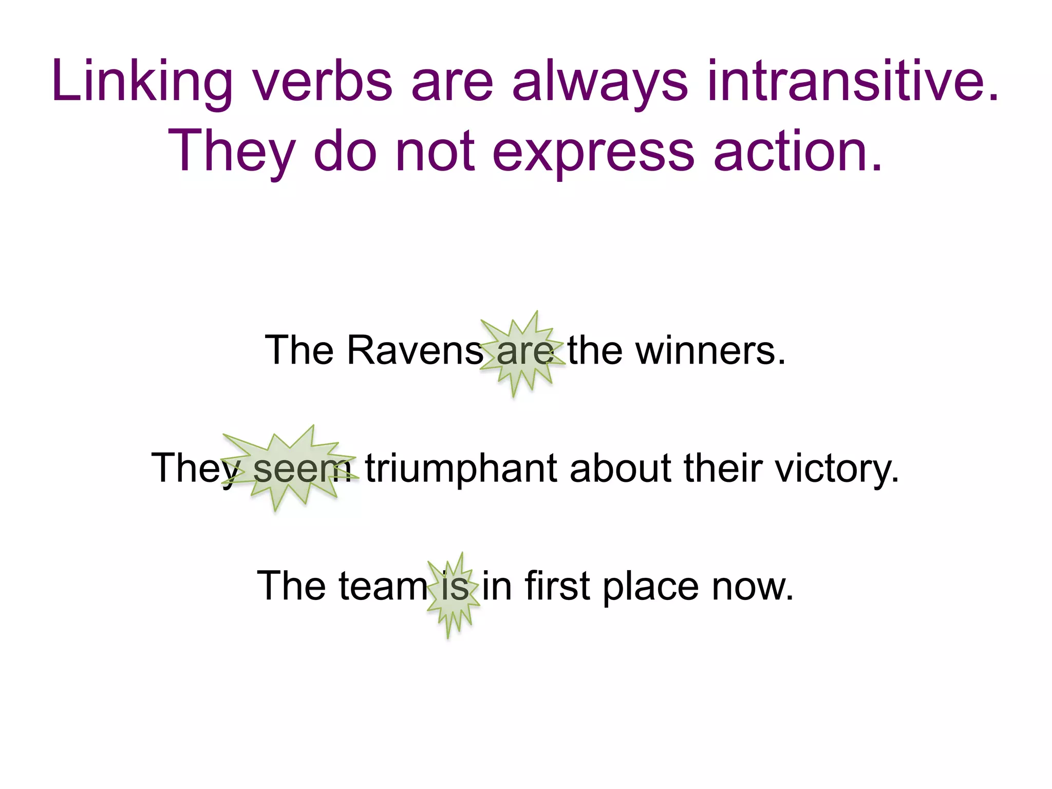 Transitive and intransitive verbs | PPTX