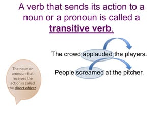 Transitive and intransitive verbs | PPTX