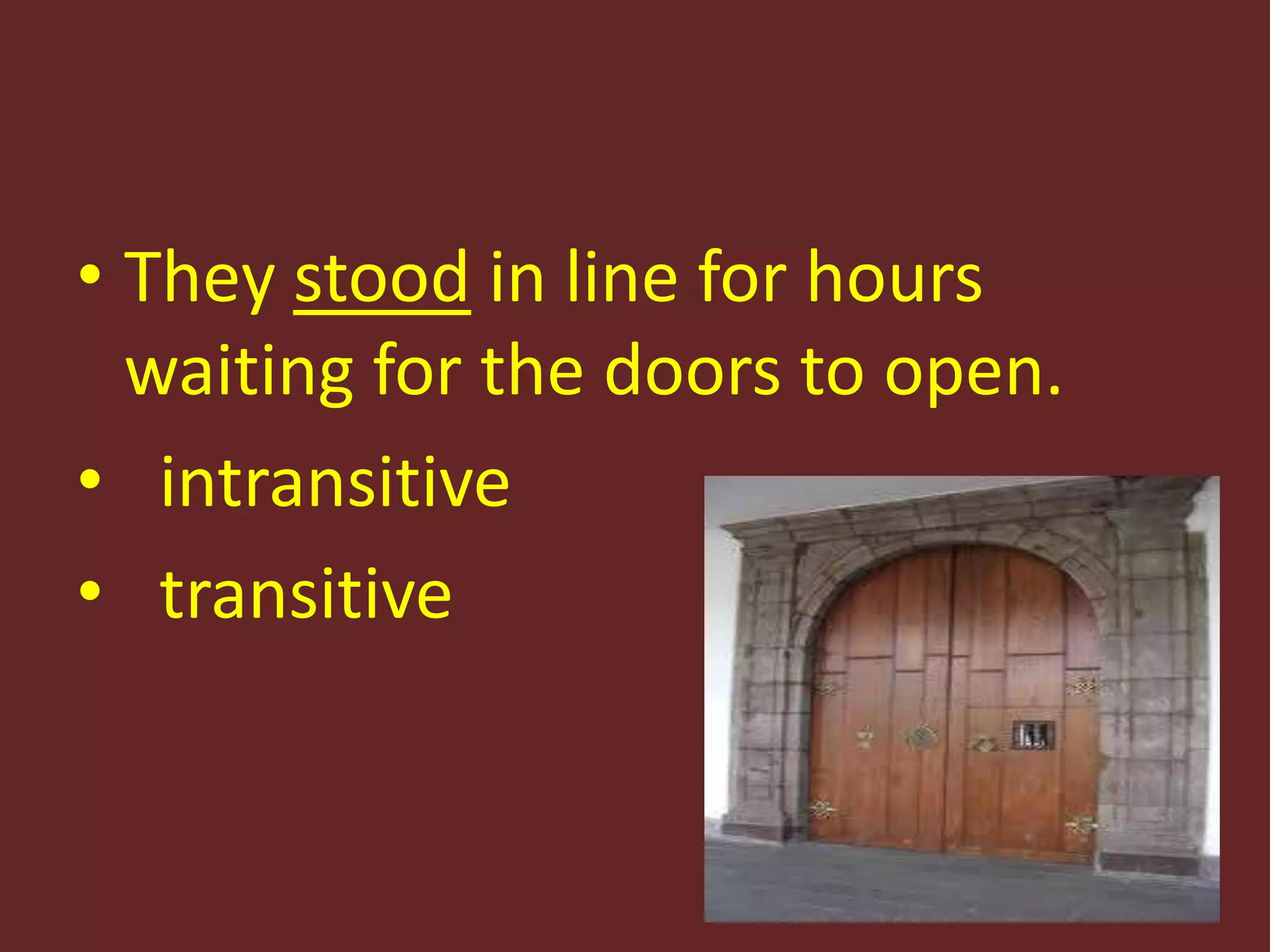 Transitive and intransitive verbs | PPTX