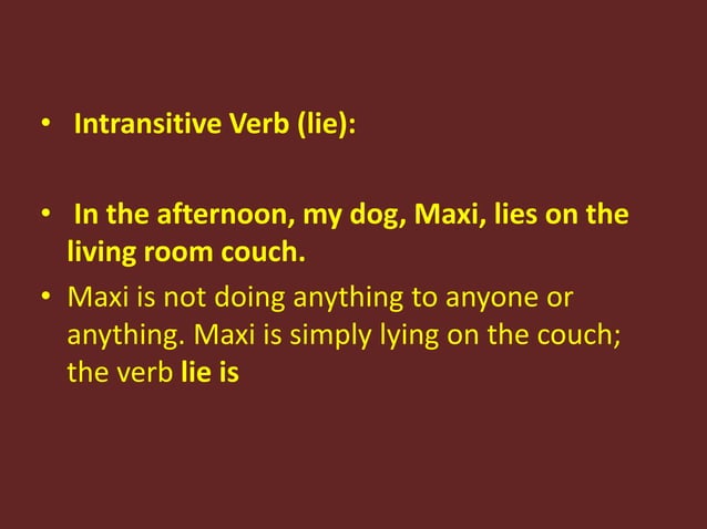 Transitive and intransitive verbs | PPTX