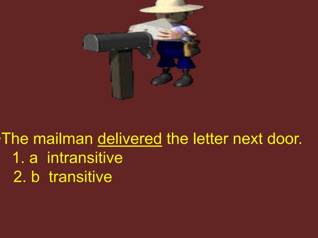 Transitive and intransitive verbs | PPTX