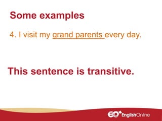 Transitive and intransitive verbs | PPTX