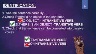 Transitive and intransitive verbs | PPTX