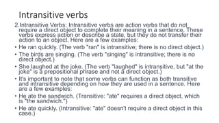 Transitive and Intransitive Verbs b1 Afternoon.pptx