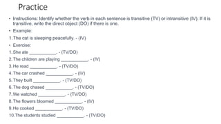 Transitive and Intransitive Verbs b1 Afternoon.pptx