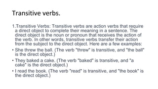 Transitive and Intransitive Verbs b1 Afternoon.pptx