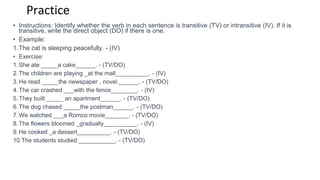 Transitive and Intransitive Verbs b1 Afternoon.pptx