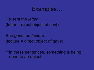 Transitive and intransitive verbs | PPT