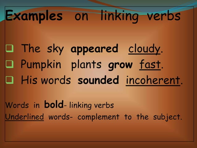 Verbs - Transitive and Intransitive,Linking and Finite ,Non-Finite ...