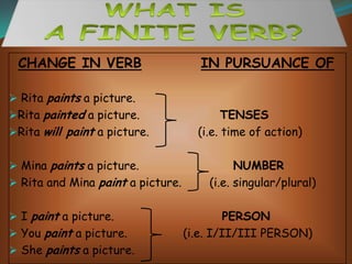 Verbs - Transitive and Intransitive,Linking and Finite ,Non-Finite ...