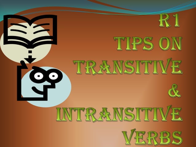 Verbs - Transitive and Intransitive,Linking and Finite ,Non-Finite ...