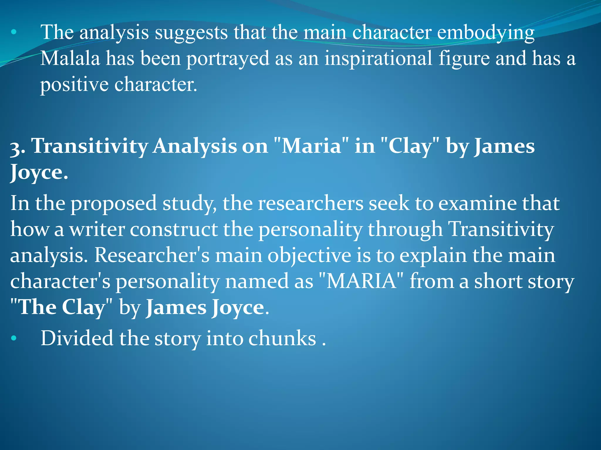 Transitivity Analysis | PPTX