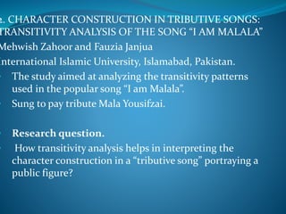 Transitivity Analysis | PPTX