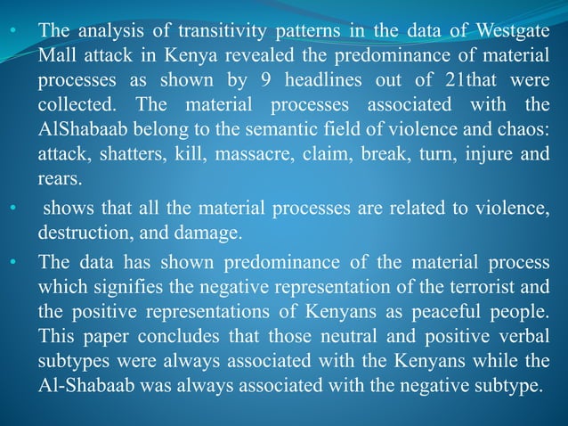 Transitivity Analysis | PPTX