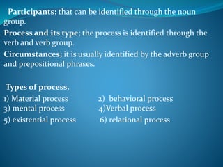 Transitivity Analysis | PPTX
