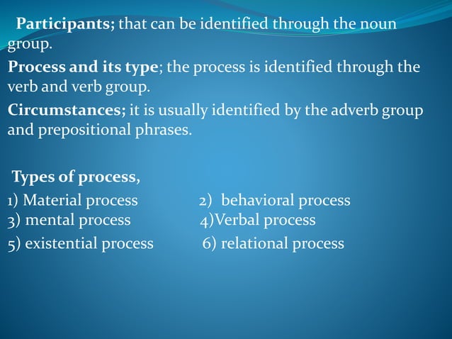 Transitivity Analysis | PPTX
