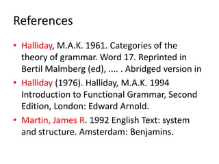 Transitivity analysis by i wayan suryasa | PPTX