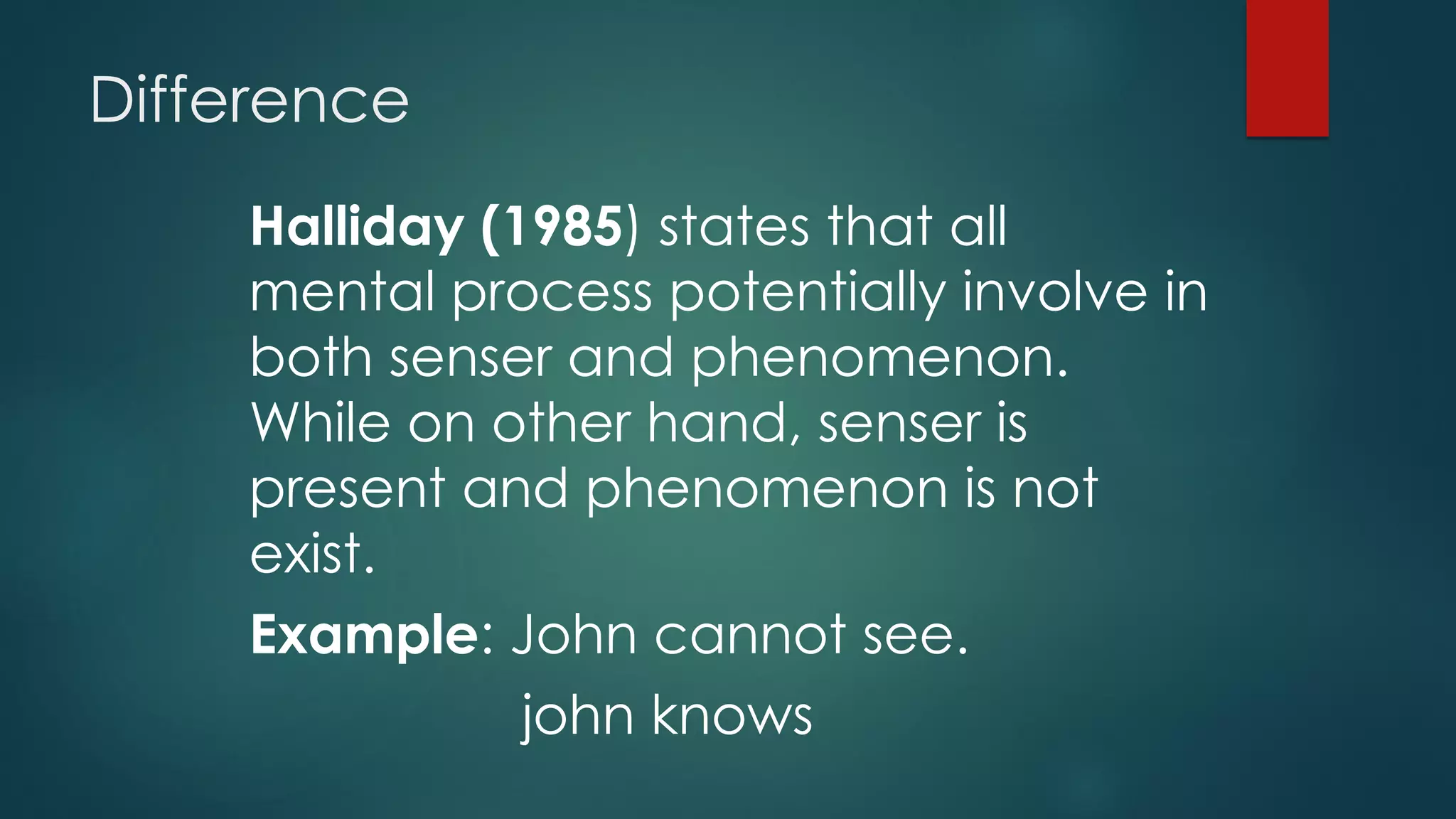 Transitivity and ideational meanings by Micheal Halliday | PDF