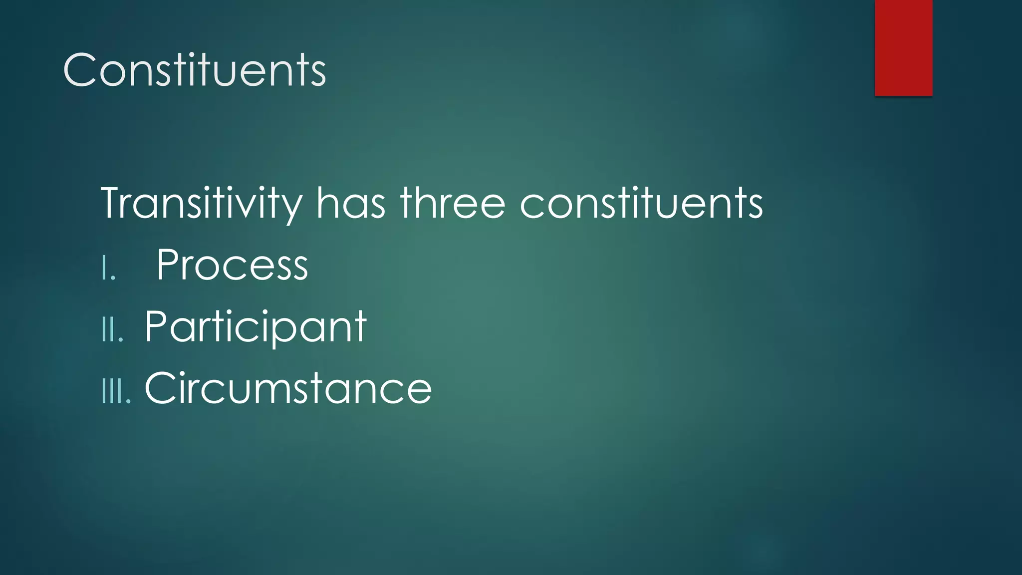 Transitivity and ideational meanings by Micheal Halliday | PDF