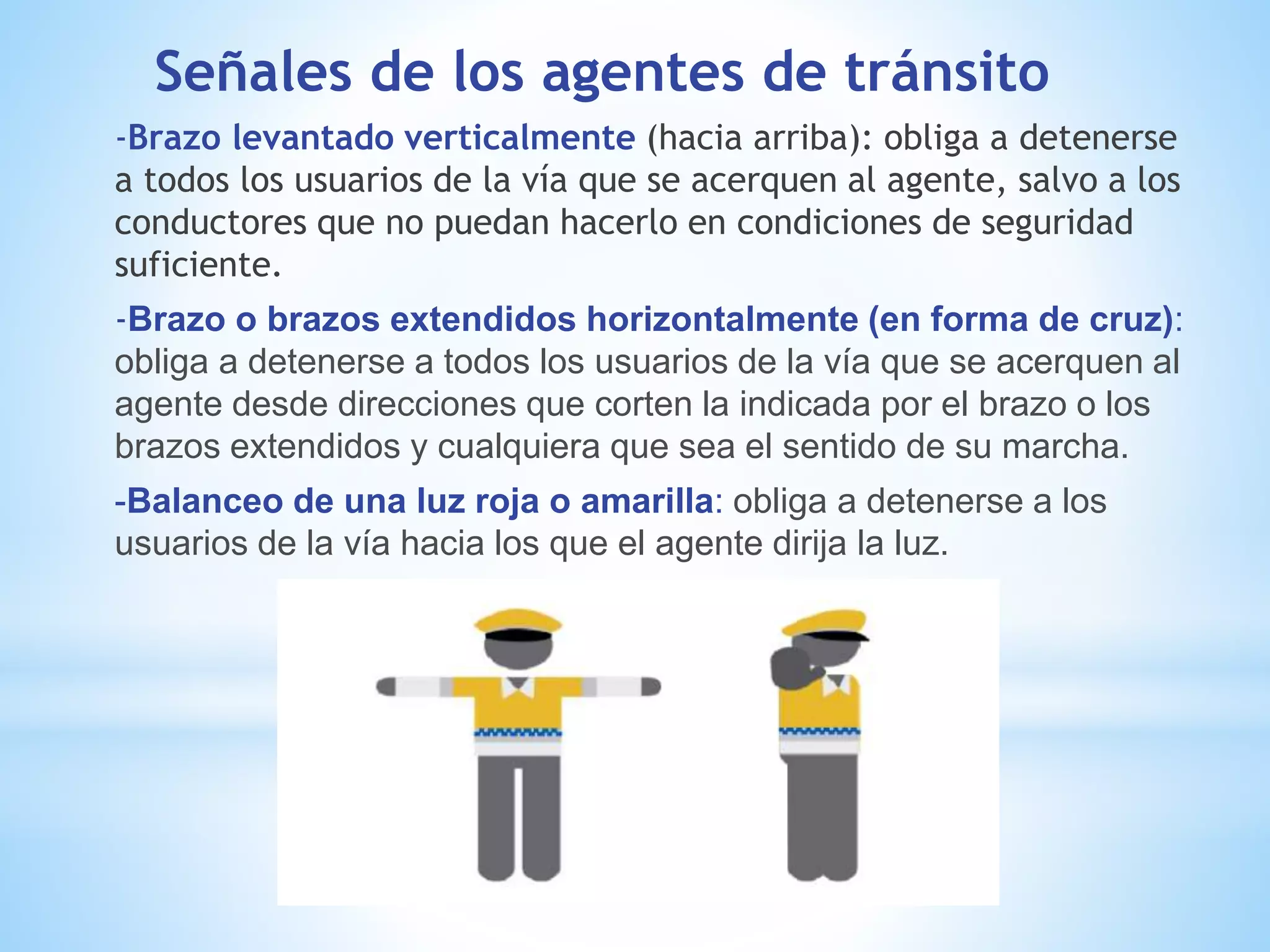 El semáforo y las señales corporales de los agentes de transito | PPTX ...