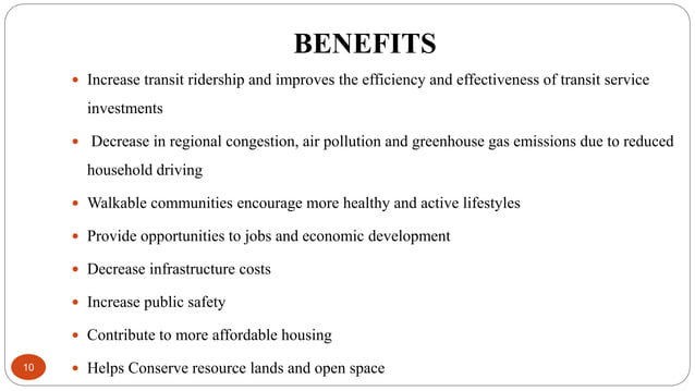 Transit oriented development | PPTX