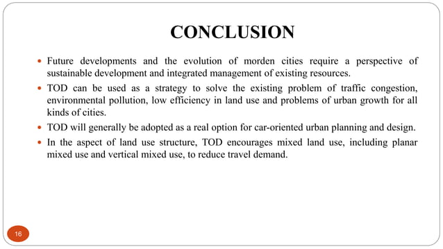 Transit oriented development | PPTX