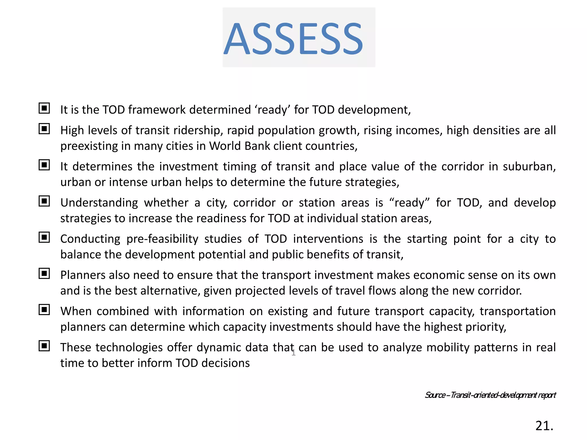 Transit Oriented Development. | PPTX