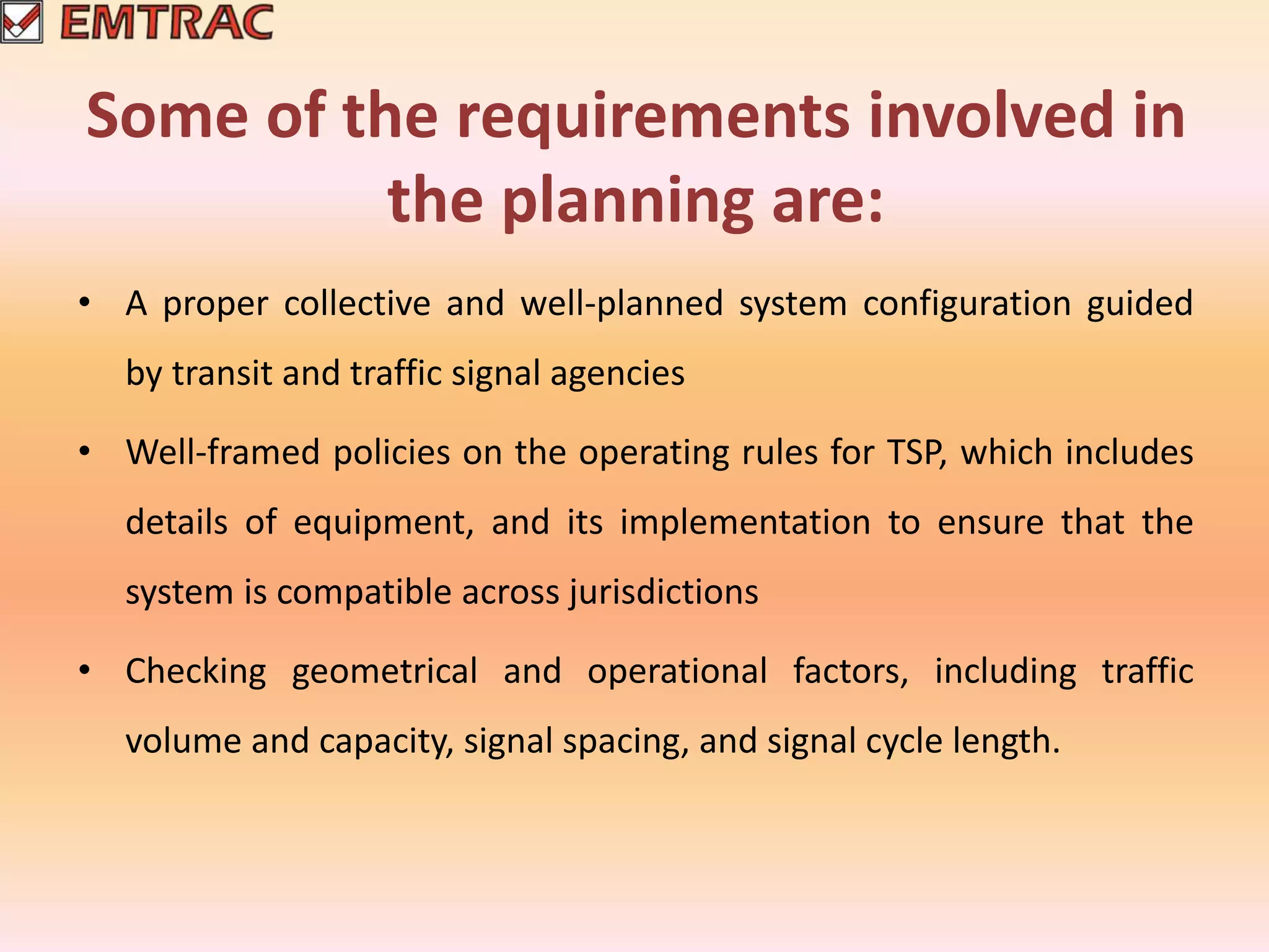 Transit Signal Priority: When to use this Strategy (Full Description ...
