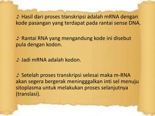 Proses Transkripsi | PPTX