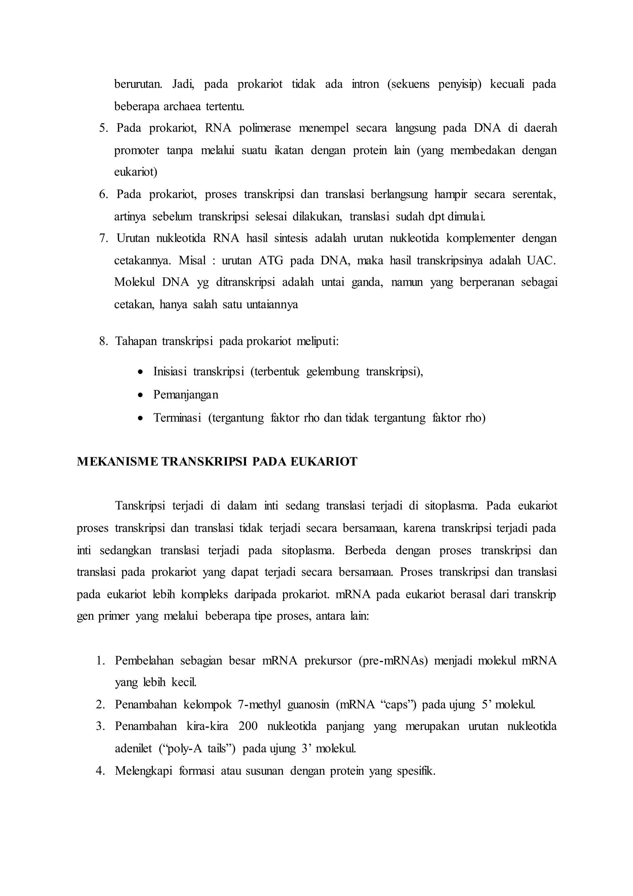 Transkripsi eukariot-prokariot | DOCX