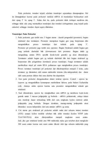 Transkripsi eukariot-prokariot | DOCX
